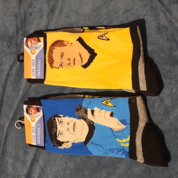 Star Trek | Underwear & Socks | Star Trek Spock And Kirk Crew Socks ...